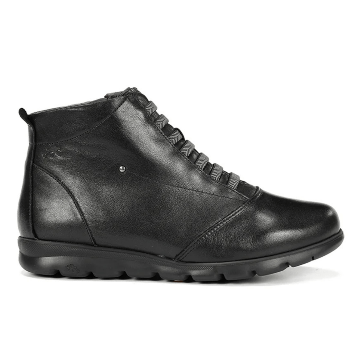 Fluchos Women's Susan Ankle Boot Sugar Black Leather – Tip Top Shoes of ...