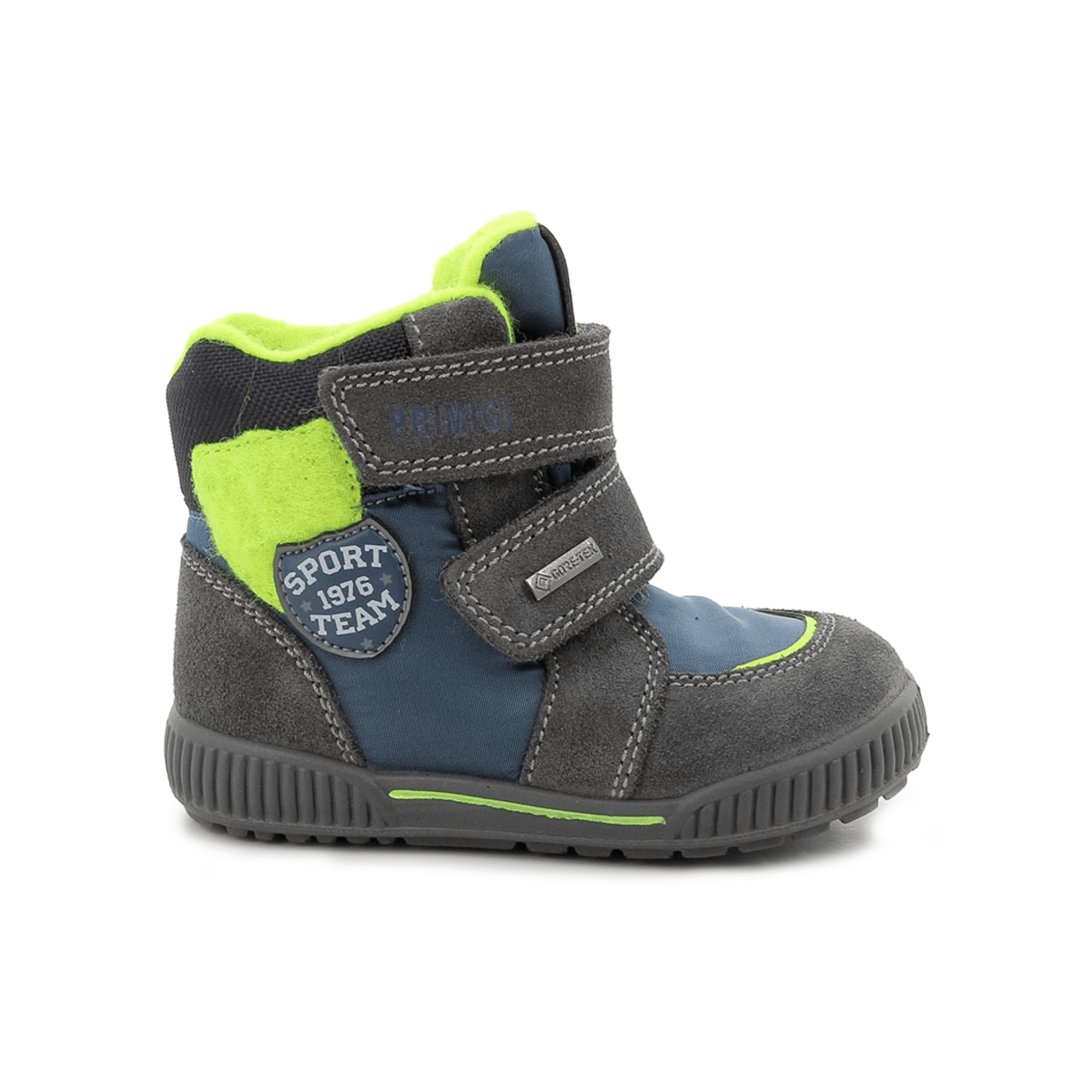 Primigi Toddlers (Sizes 22-26) 8861411 Grey/Navy/Lime Suede Gore-Tex ...