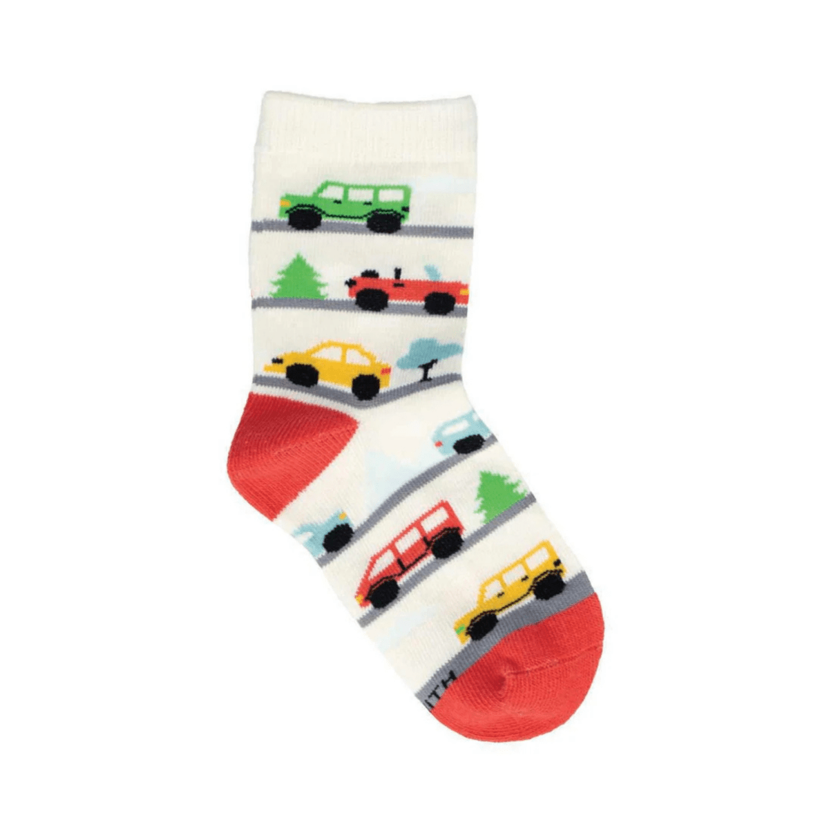Sock Smith Kids' Cotton Crew Beep, Beep, Vroom — Tip Top Shoes of New York