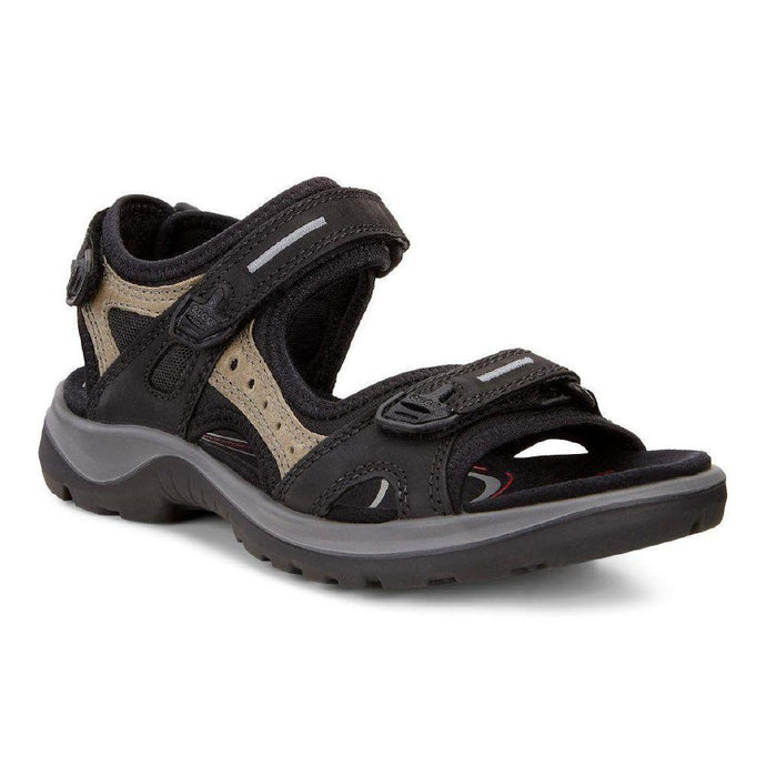 ECCO Women's 069563 Yucatan Sandal Black Nubuck - Tip Top Shoes of New York
