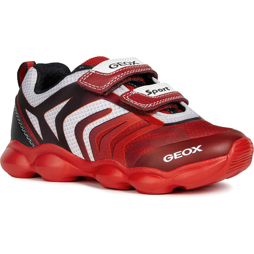 Geox Boy's Jr. Munfrey Red/Black (Sizes 28-31) — Tip Top Shoes of New York