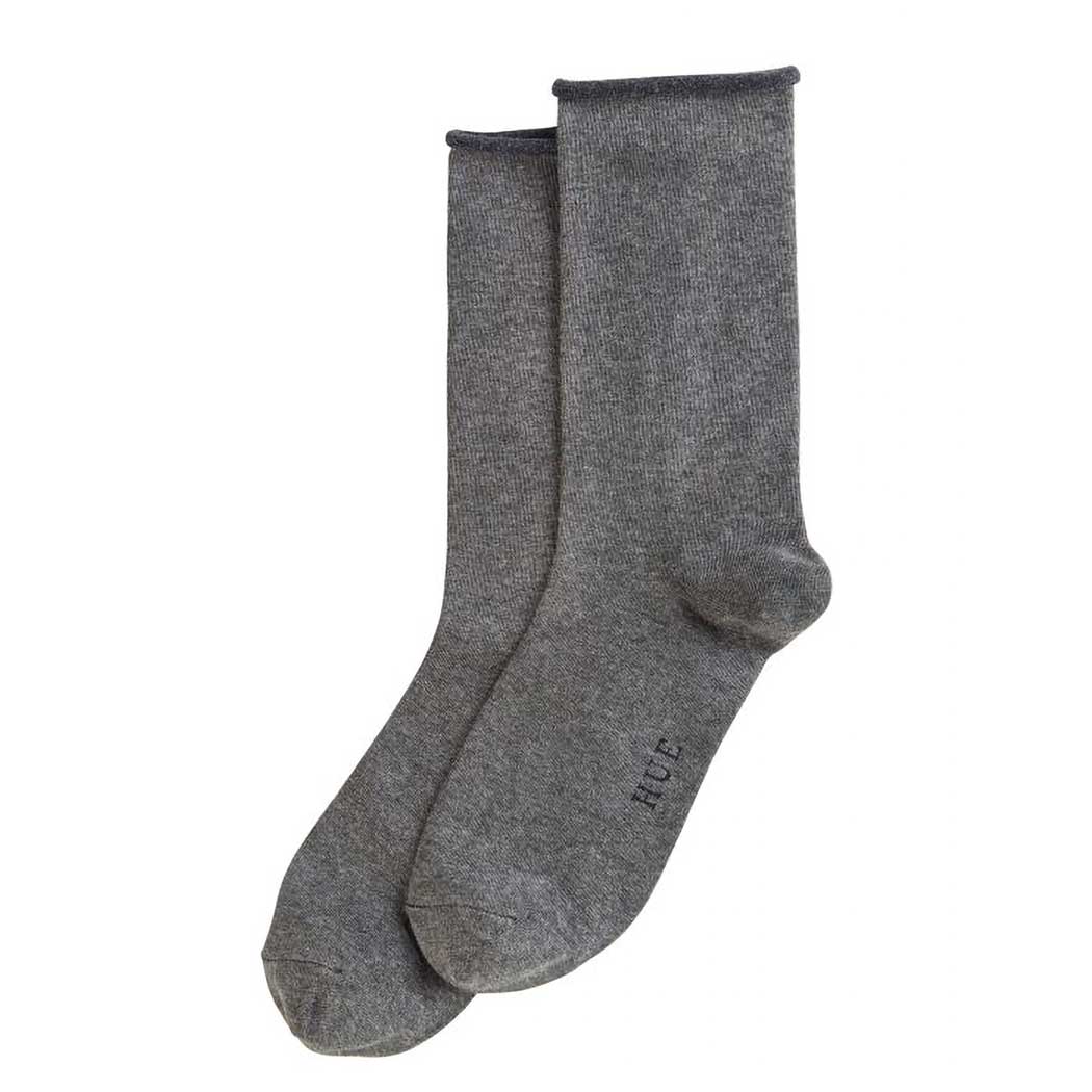 Hue Women's 6487 Jean Sock Graphite Grey - Tip Top Shoes of New York