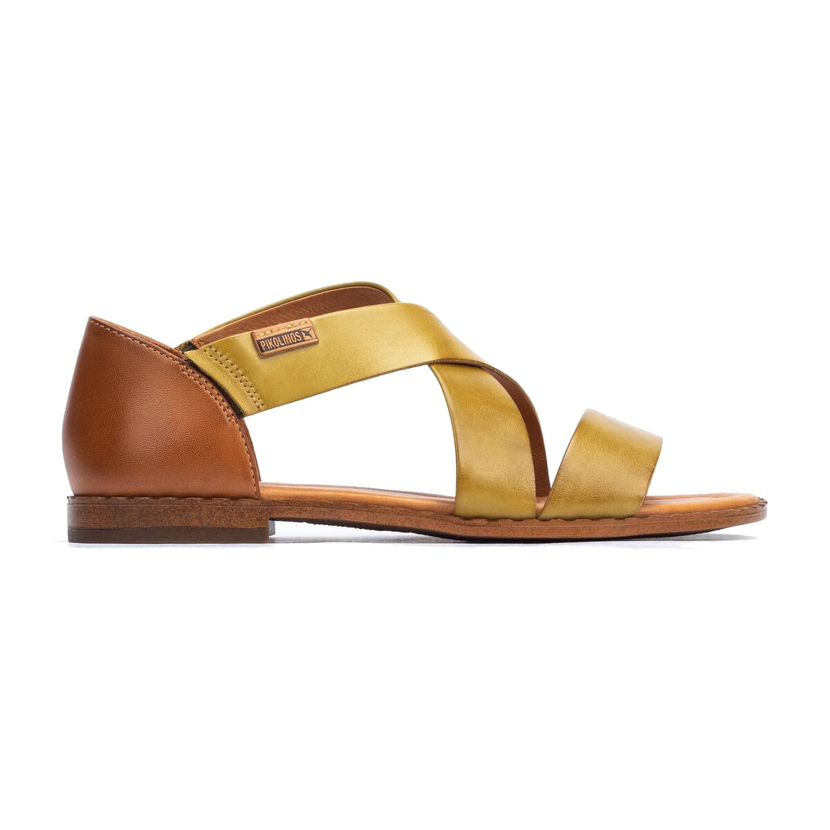 Pikolinos Women's Algar W0X-0552C1 Citron Leather Sandals — Tip Top ...
